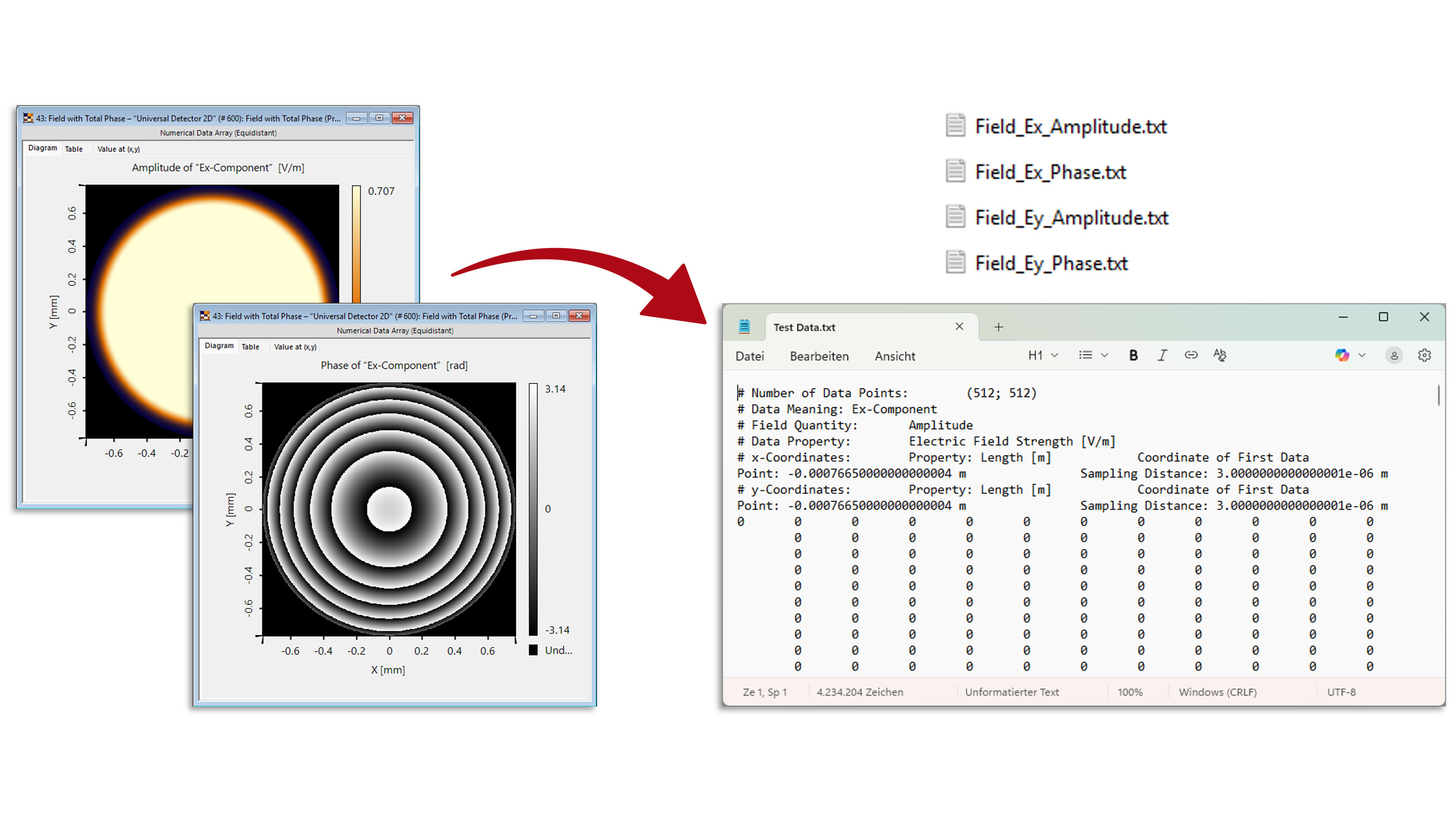 Exporting Field Data to TXT/CSV Files