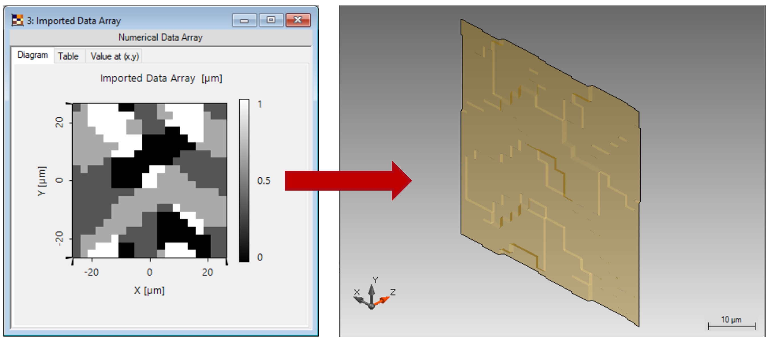 Import of Bitmap file containing Height Data